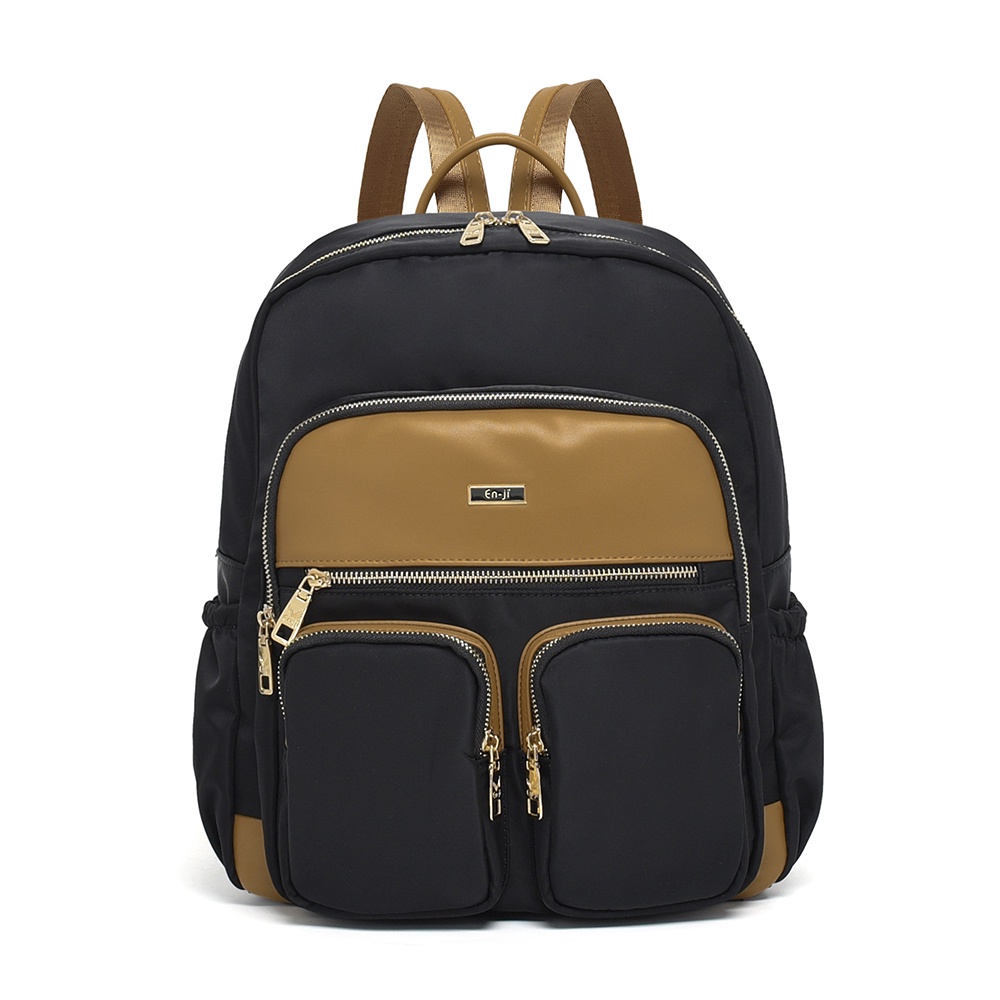 Jual En-ji Jaeha Backpack - Black | Shopee Indonesia
