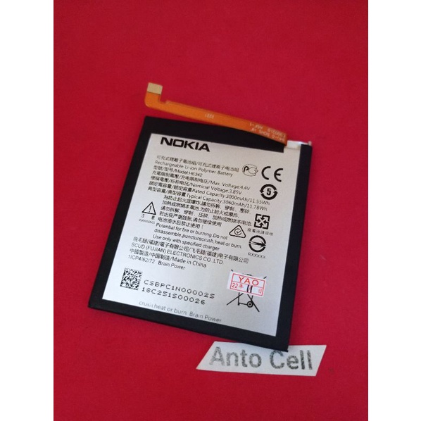 Jual Baterai Nokia 5.1 Plus X5 HE342 TA-1105 batre hp Nokia HE-342 ...