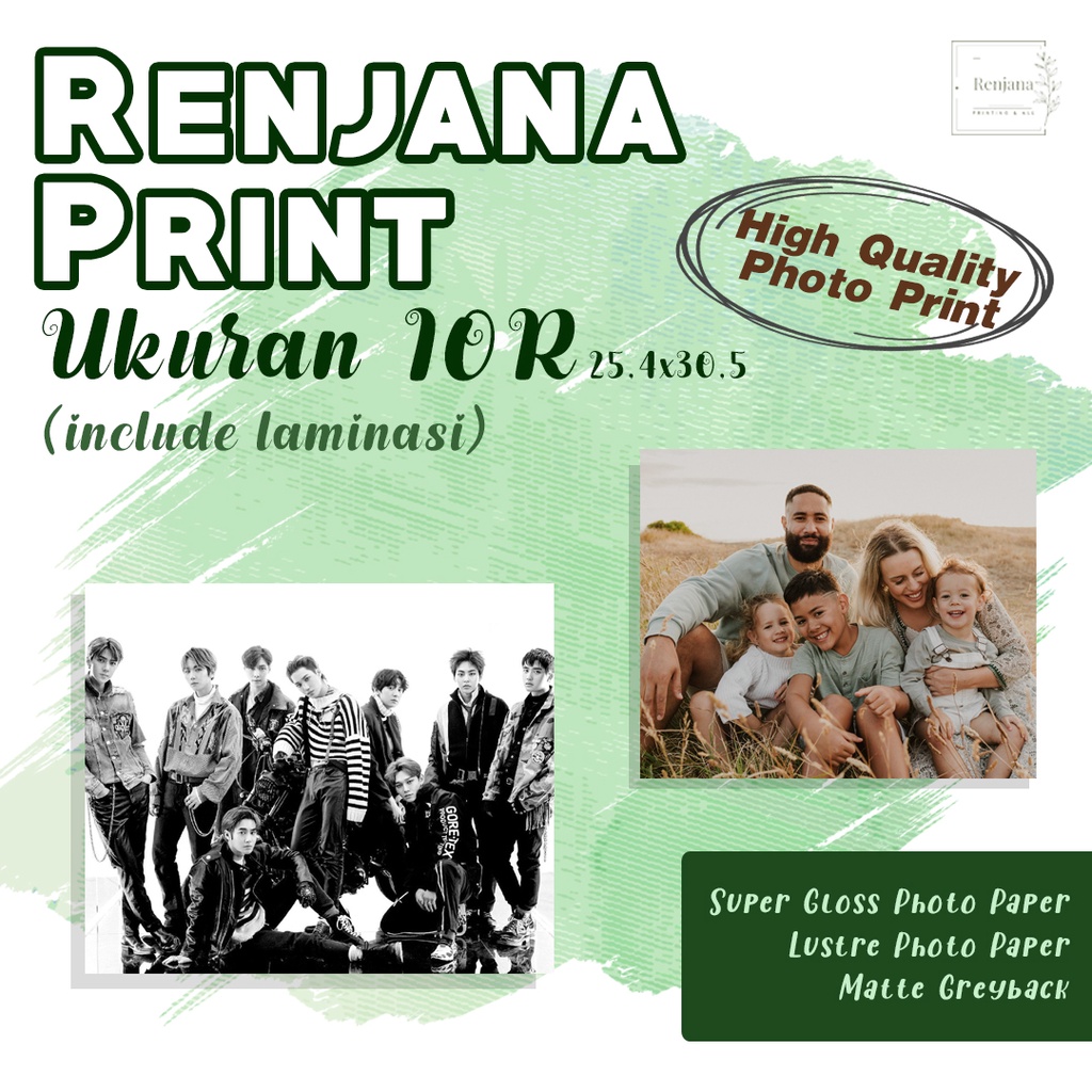 Jual Cetak Ukuran 10R (25,4x30,5) Super Gloss Photo Paper/ Matte ...