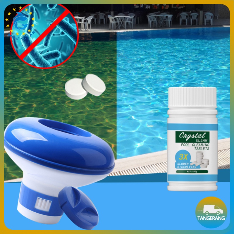 Jual Obat Pembersih Kolam Renang/Dispenser Floating Chlorine Tablet ...