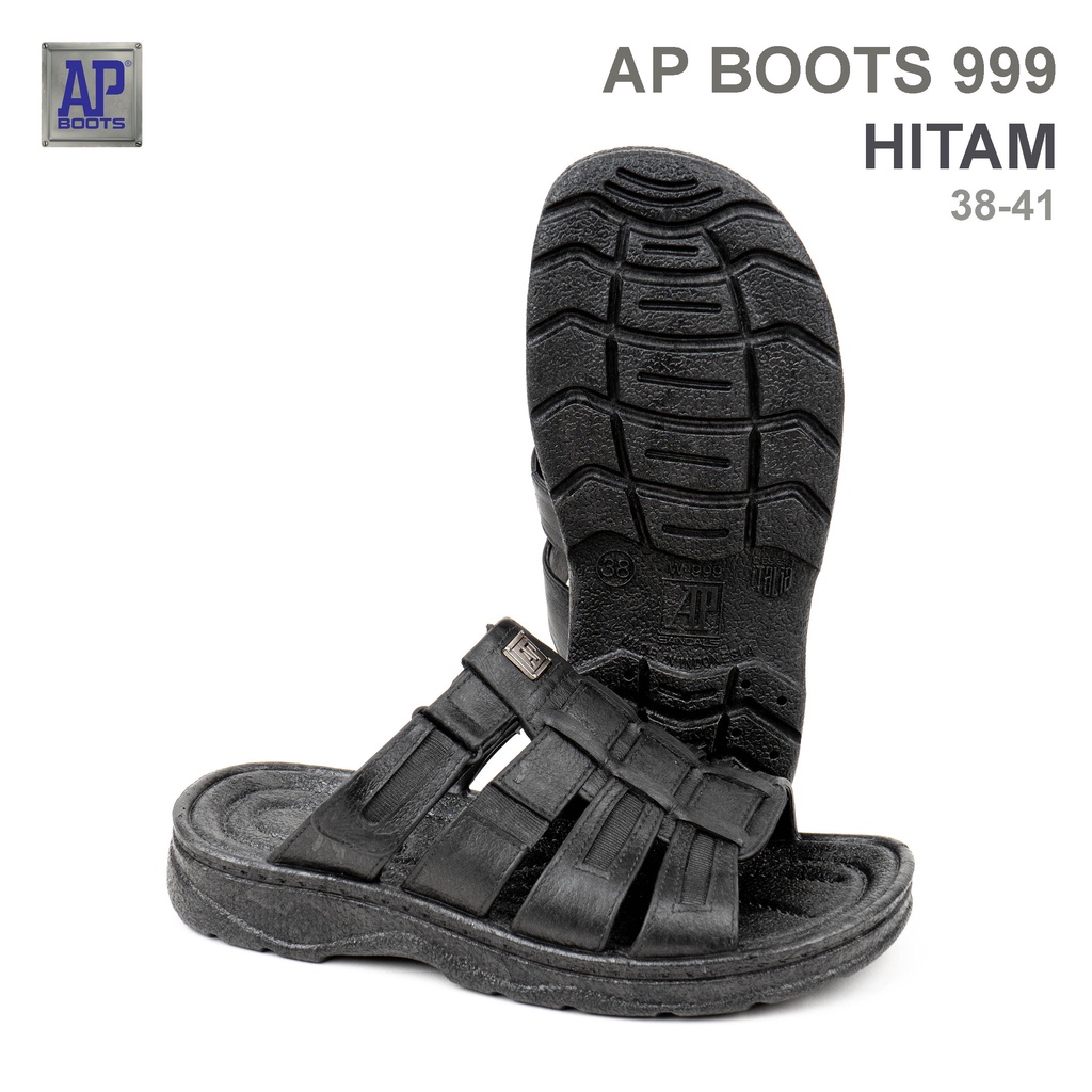 Jual Ap Boots 999 Hitam - Sandal Selop | Shopee Indonesia