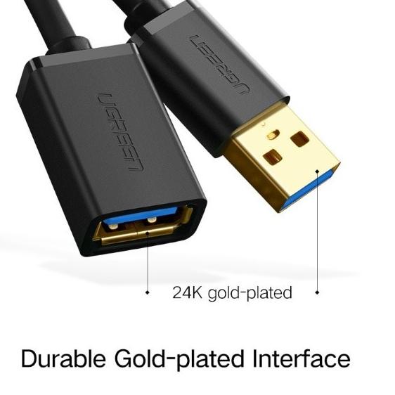 Jual Ugreen USB 3.0 Extension Cable Super Speed Male to A Female 2M ...