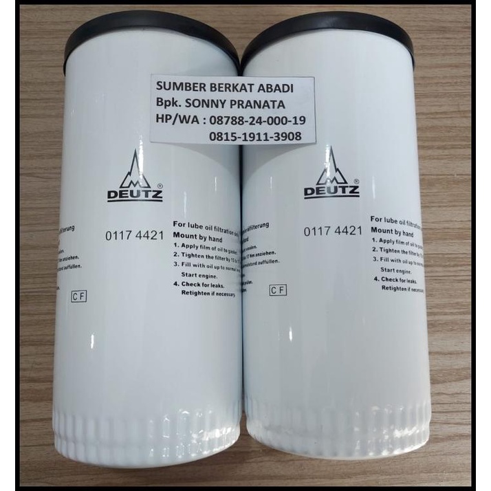Jual Deutz 0117 4421 01174421 0117-4421 Oil Filter | Shopee Indonesia
