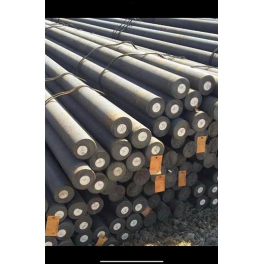 Jual AS Besi Shaft Round bar S45C 1 1/2 inchi inch atau 38mm panjang 48 ...