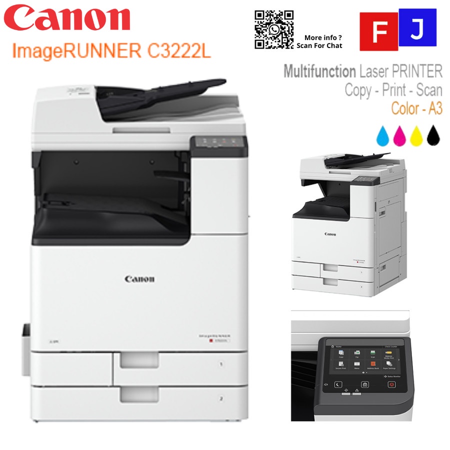 Jual Mesin Fotocopy Warna Canon IR C3222L DADF Ukuran Kertas A3 A4 GARANSI | Shopee Indonesia