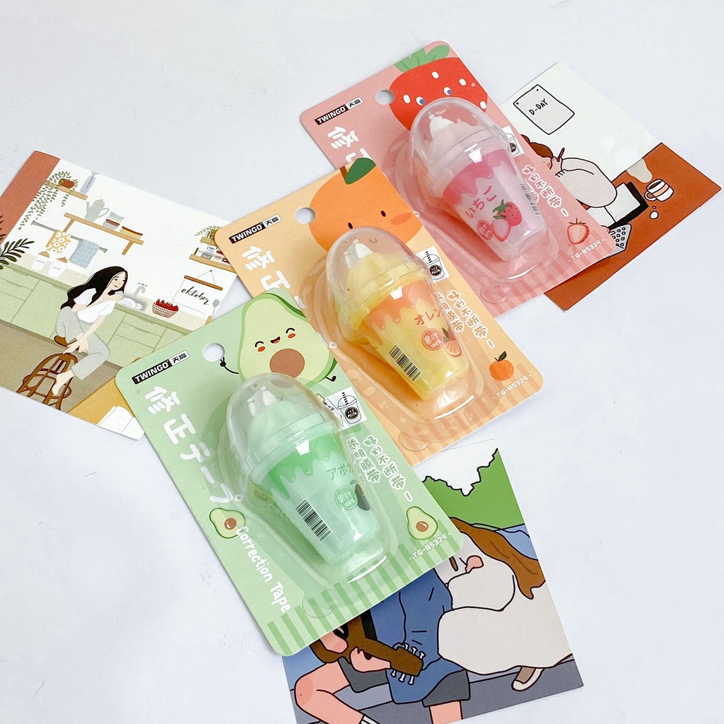 Jual Correction Tape Sundae Buah / Tip Ex / Tipe X / Penghapus Pulpen ...