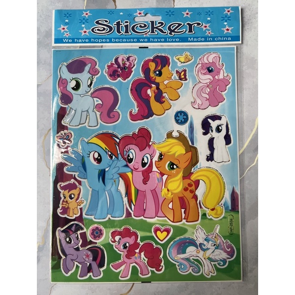 Jual Gambar Tempel Laser Sticker Laser Anak Kartun Karakter Little Pony ...