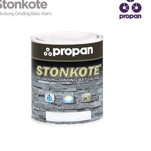 Jual Cat Coating Batu Alam PROPAN STONKOTE 1K (Dinding) 1kg - Black Dof ...