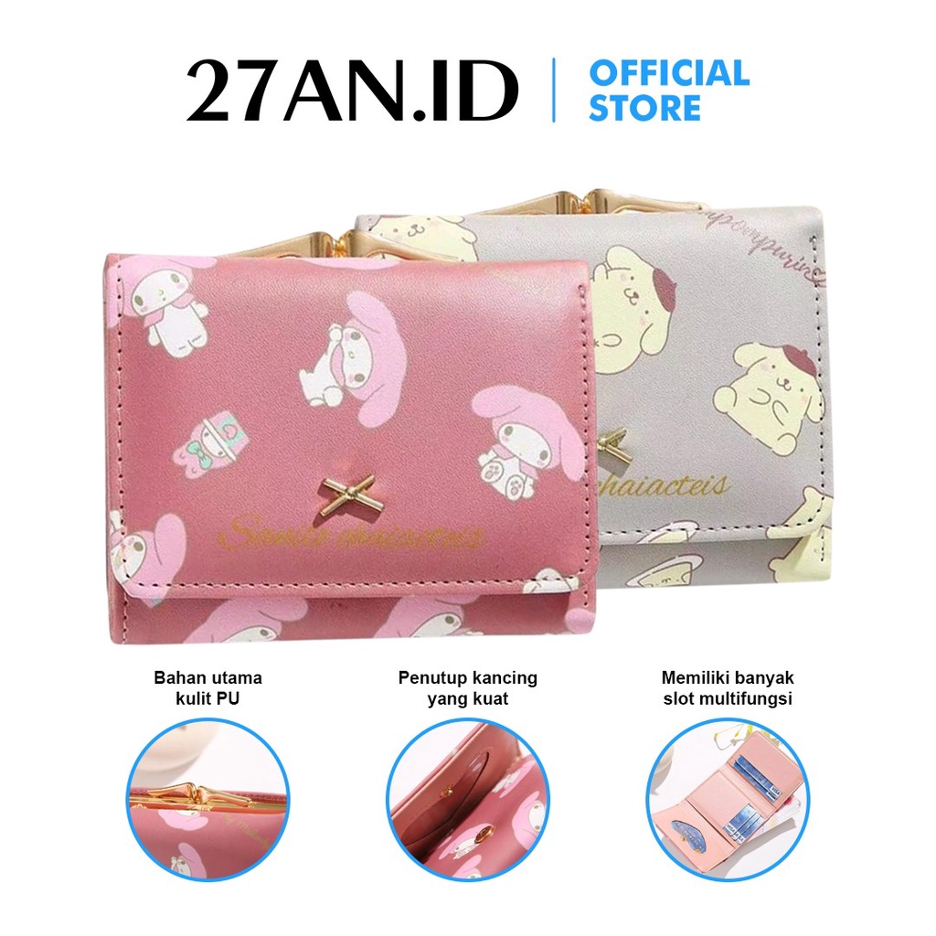 Jual ( 27AN.ID ) Dompet Lipat Mini A26 Dompet Koin Tas Dompet Kartu Dompet Cewek Dompet Wanita ...