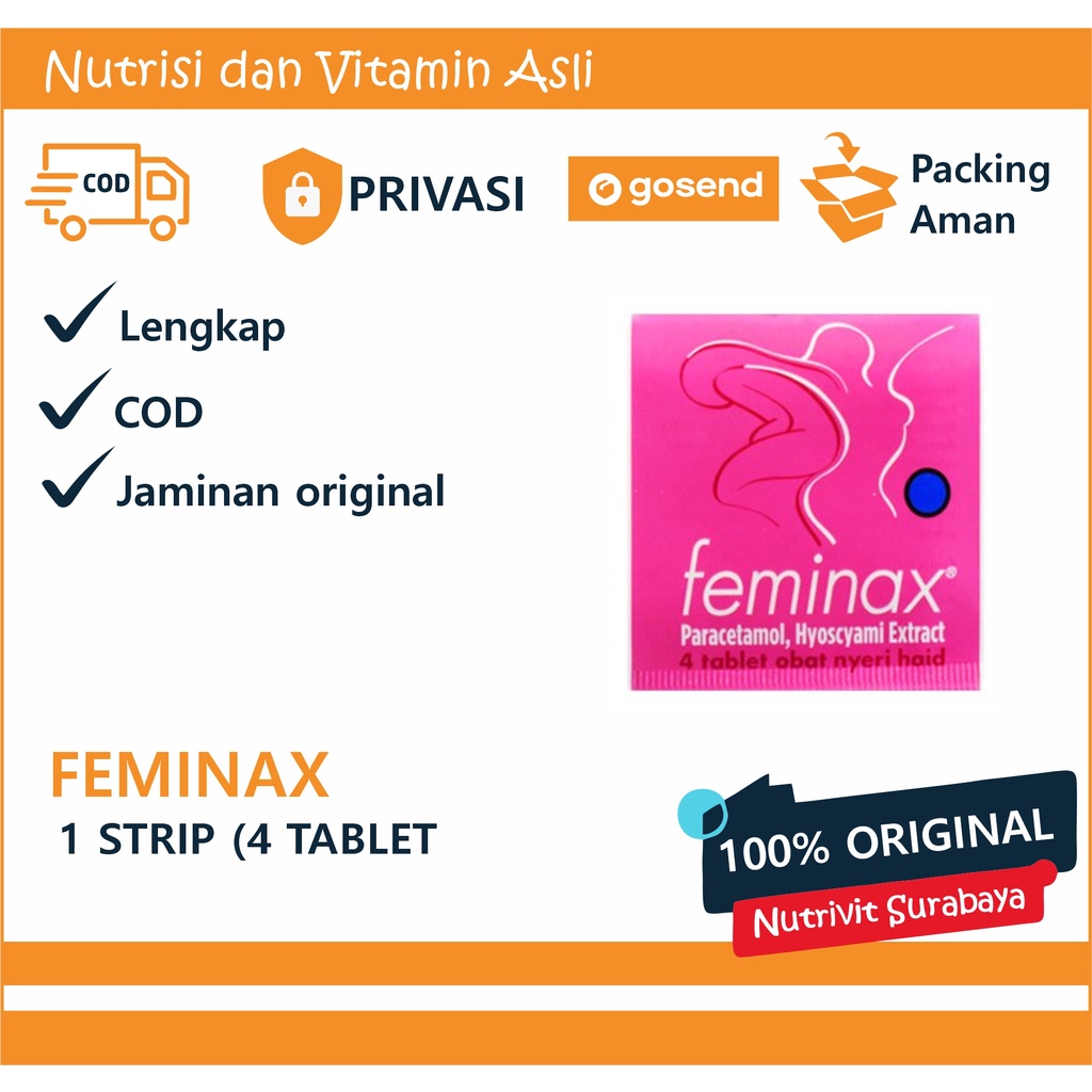 Jual Feminax Strip / Paracetamol / Nyeri Haid | Shopee Indonesia