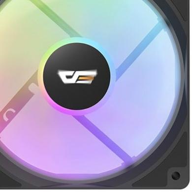 Jual DARKFLASH CL12 BLACK RAINBOW LED SINGLE PACK 120MM CASE FAN CASING ...