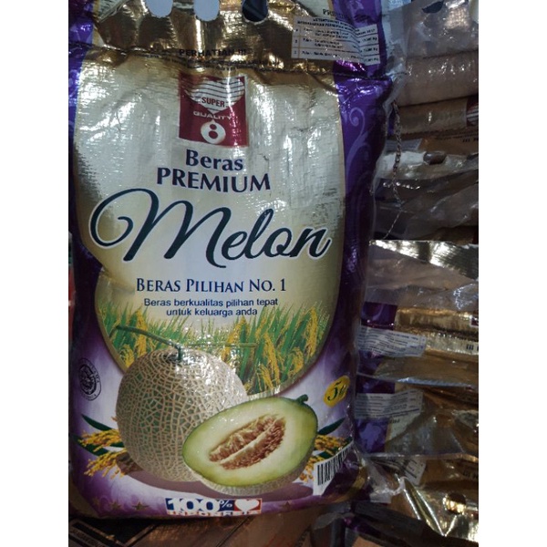 Jual Beras premium melon agung 5kg | Shopee Indonesia