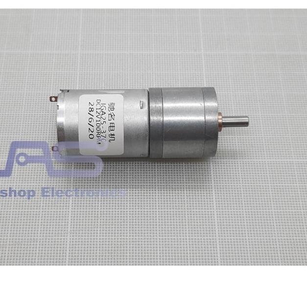 Jual High Torque Motor DC 25GA370 12V 100RPM | Shopee Indonesia
