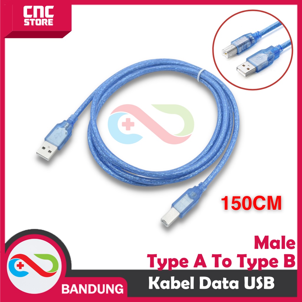 Jual CABLE USB 2.0 KABEL DATA ARDUINO PRINTER 1.5M USB2.0 TRANSFER DATA ...