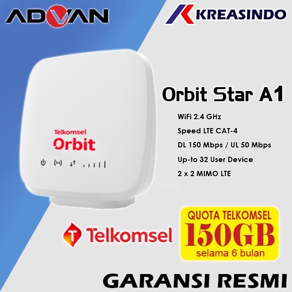 Jual Telkomsel Orbit Star A1 Fantasix Advan Modem Home Router 4G Wifi ...