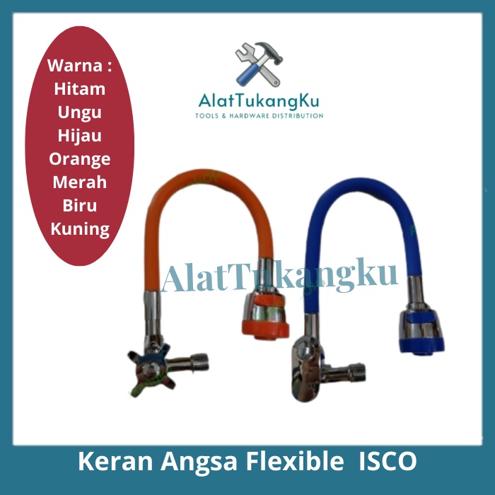 Jual Kran Angsa Warna Flexible Cuci Piring 1/2" ISCO / Keran Kran Air ...