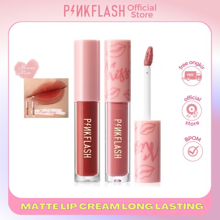 Jual Pinkflash Lasting Matte Lip Cream | Oh My Kiss | Hot Colors ...