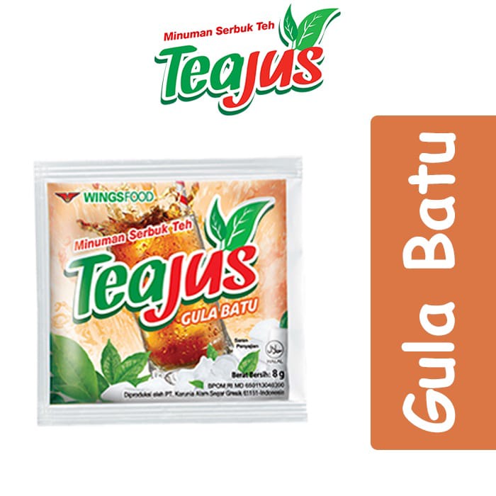 Jual TEAJUS GULA BATU SACHET - 1 RENCENG ISI 10 SACHET | Shopee Indonesia
