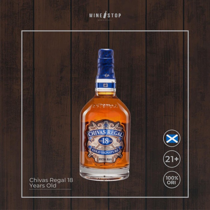 Jual Chivas Regal 18 Yo Whisky 700ml | Shopee Indonesia