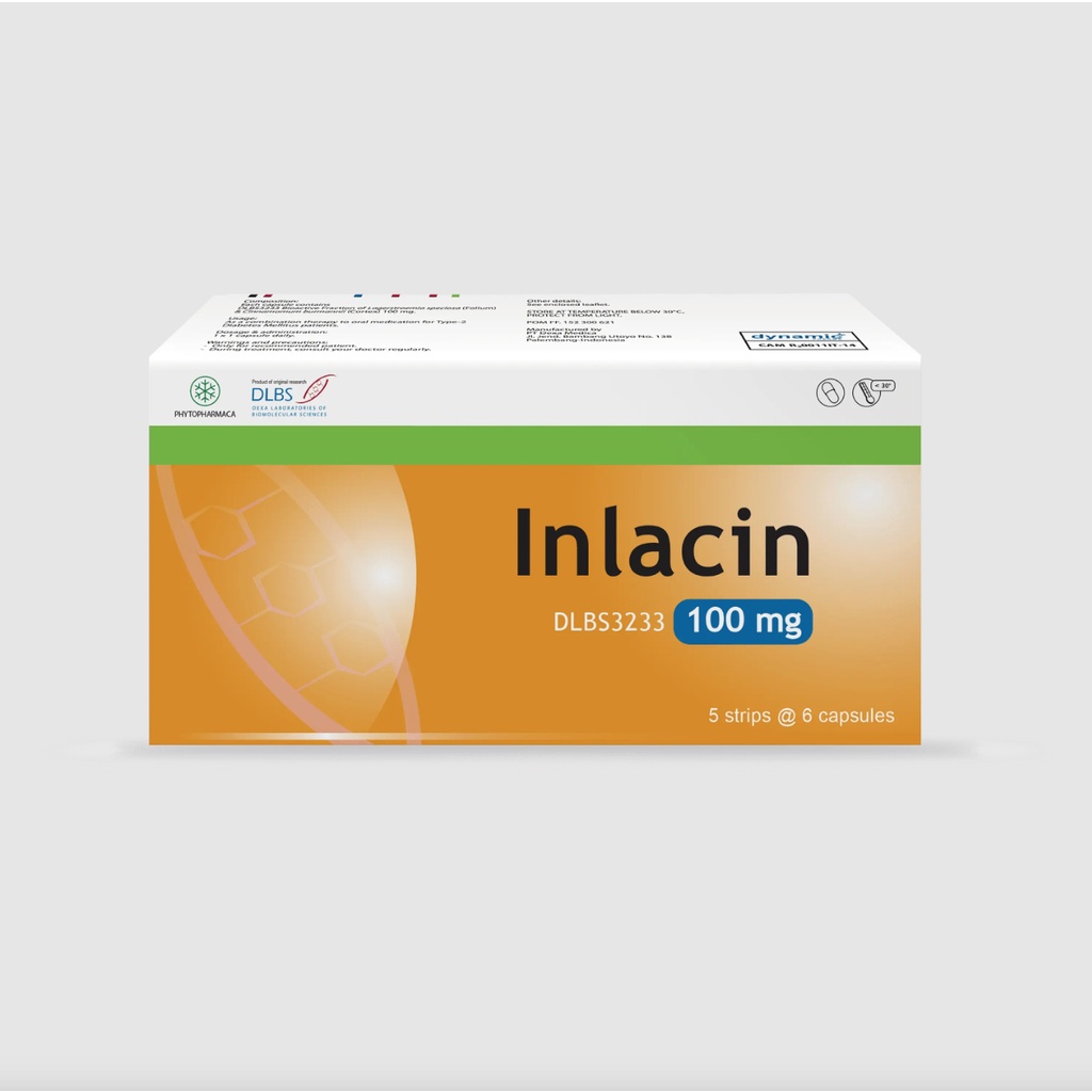 Jual Inlacin DLBS3233 100mg 5 Strips @ 6 Capsules | Shopee Indonesia