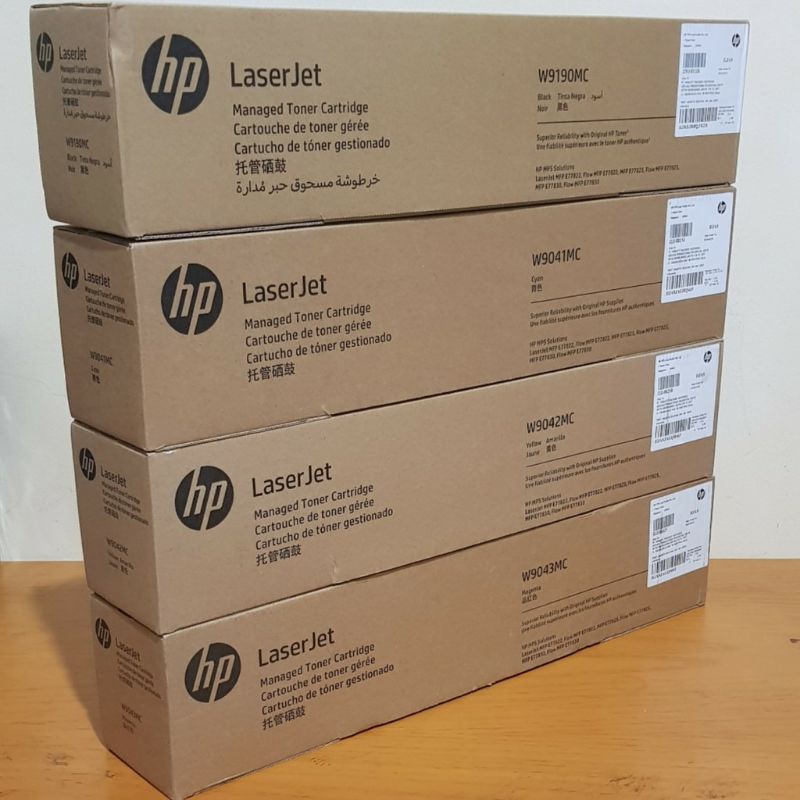 Jual Paketan Toner satu set black cyan magenta yellow hp LaserJet ...