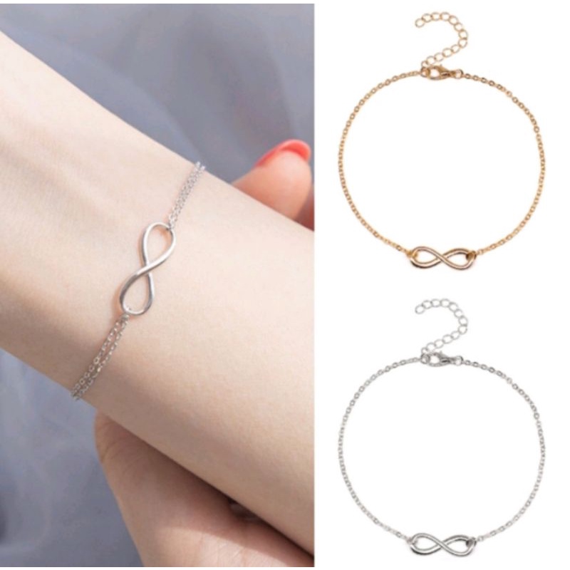 Jual Q768 - Gelang Bangle Wanita Gaya Korea Fashion Nomor 8 / Gelang ...