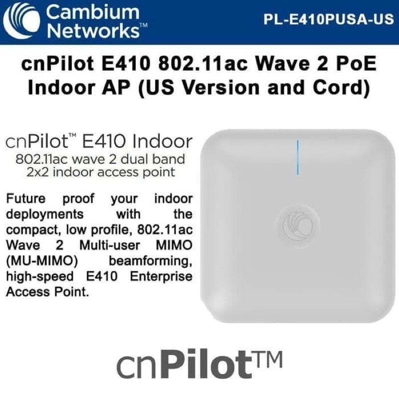 Jual Cambium Networks cnPilot e410 Access Point include POE | Shopee ...