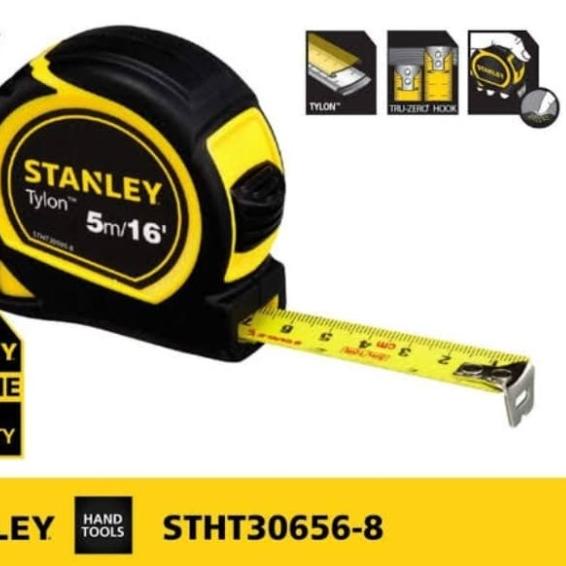 Jual Meteran ukur 5m x 19mm Tylon Tape Stanley STHT30696 | Shopee Indonesia