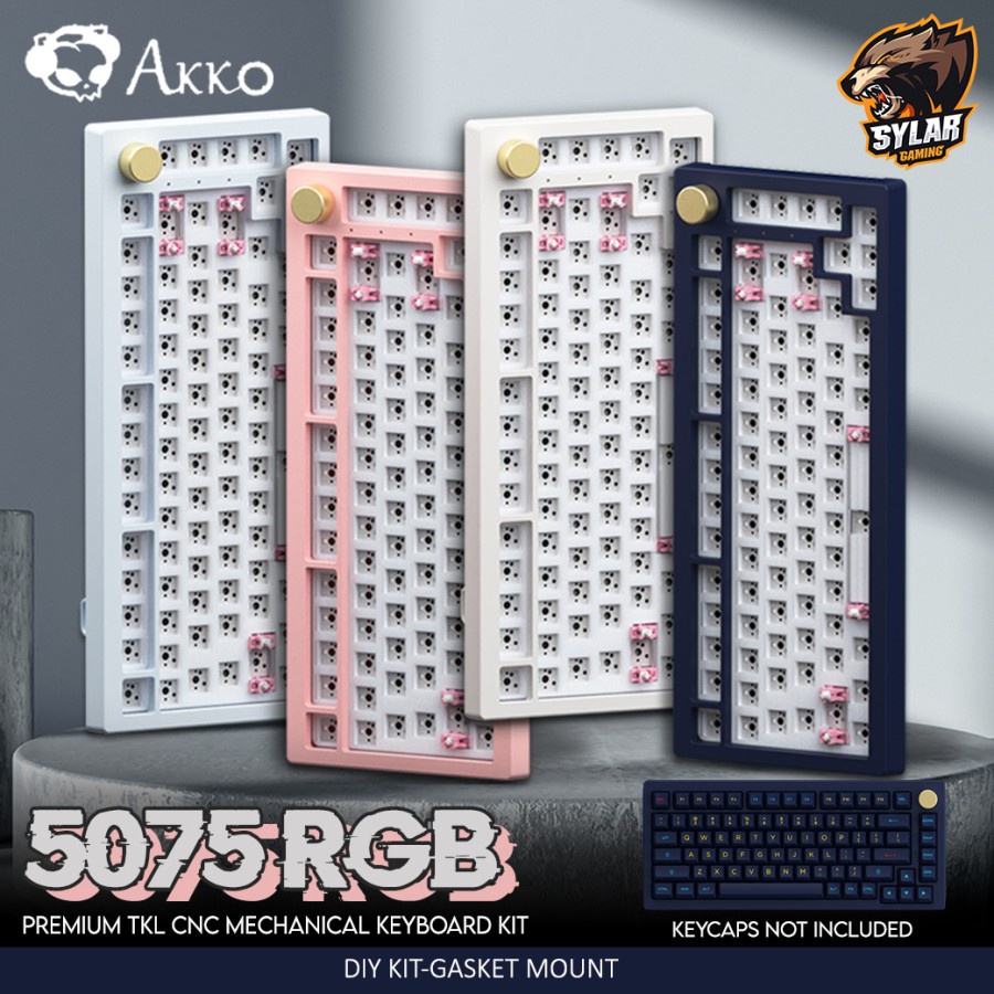 Jual Akko 5075 RGB Barebone Gasket Mount Mechanical Gaming Keyboard ...