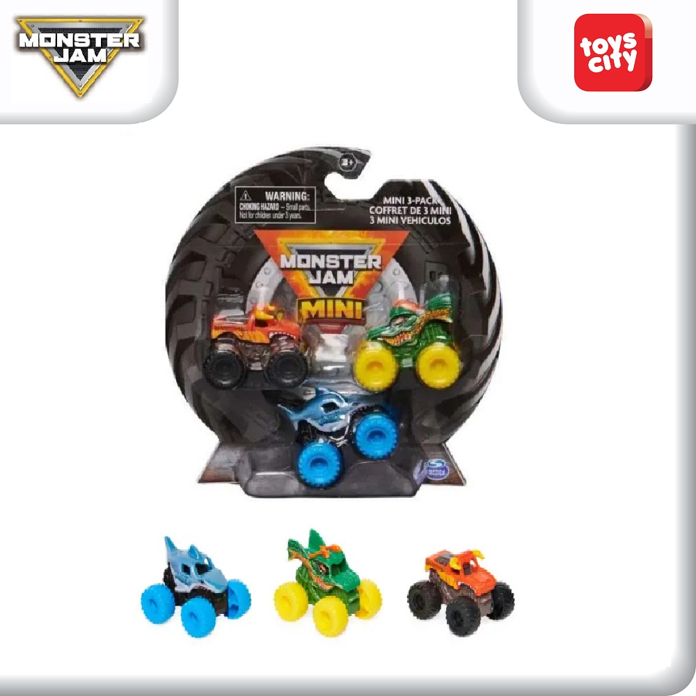 Jual Monster Jam Mobil Mini Car Mini Scale 3pk Mainan Anak Mini Truck ...