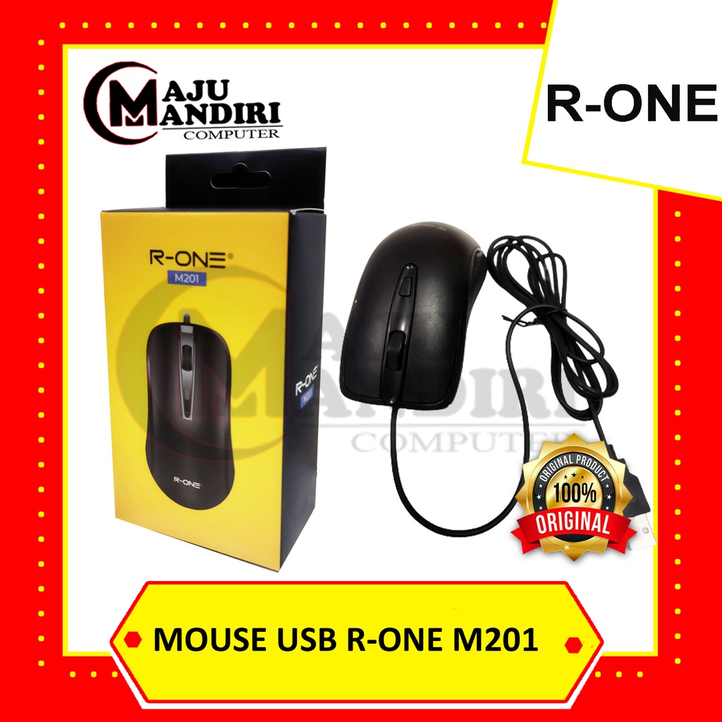 Jual MOUSE USB KOMPUTER / LAPTOP R-ONE M201 | Shopee Indonesia