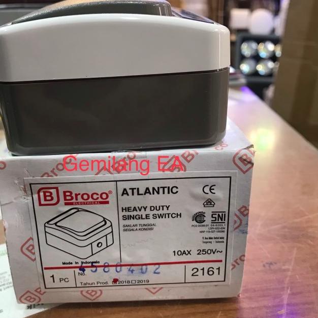 Jual Heavy Duty Single Switch Outdoor / Saklar Engkel Broco 2161 ...