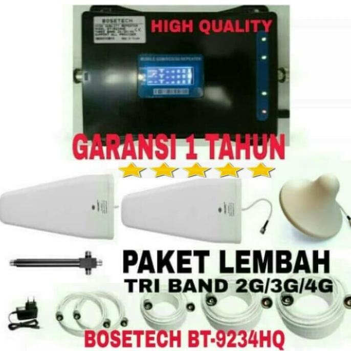 Jual Paket Lembah, Kapal, Penguat Sinyal Hp Bosetech 2G/3G/4G/Repeater Gsm | Shopee Indonesia