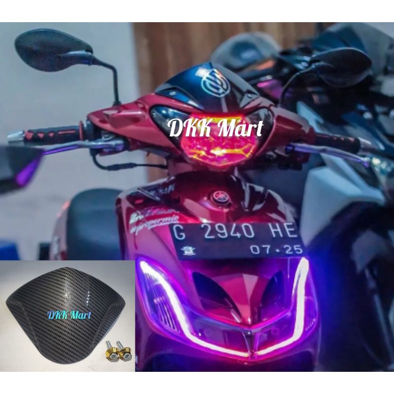 Jual VISOR MIO SPORTY MIO SMILE CARBON PLUS BAUT WINDSHIELD MIO SPORTY ...