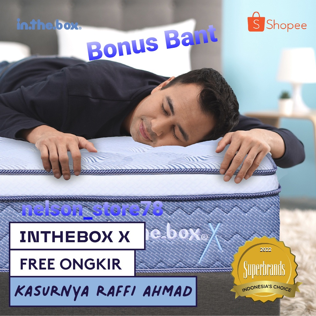 Jual Kasur INTHEBOX X Kasur Spring Bed Tebal 27cm (Plush Top) size ...