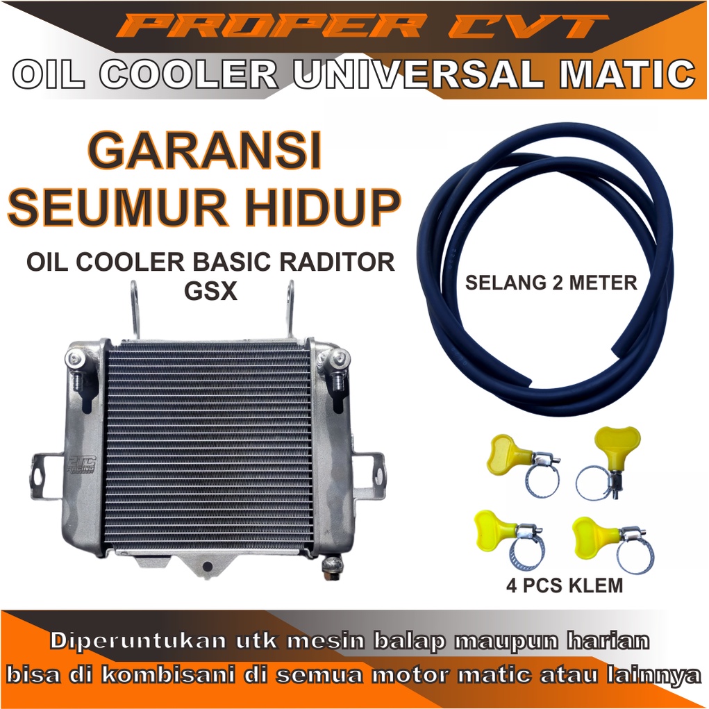 Jual OIL COOLER UNIVERSAL MATIC BEAT MIO SCOOPY ROAD RACE BASIC ...