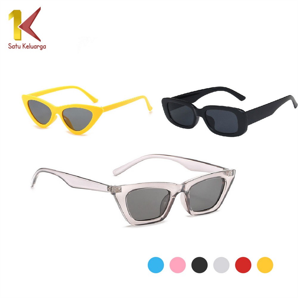 Jual Satu Keluarga Kacamata Cat Eye Fashion Korean Style Pria Wanita Retro C666 C668 Kaca Mata ...