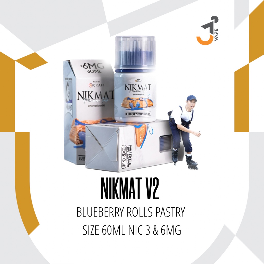 Jual NIKMAT V2 BLUEBERRY ROLLS PASTRY 60ML BY VAPES ABY X RCRAFT E ...