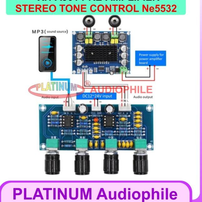 Jual Tone Control Stereo NE5532 Hifi Pre Amplifier NE5532 | Shopee ...