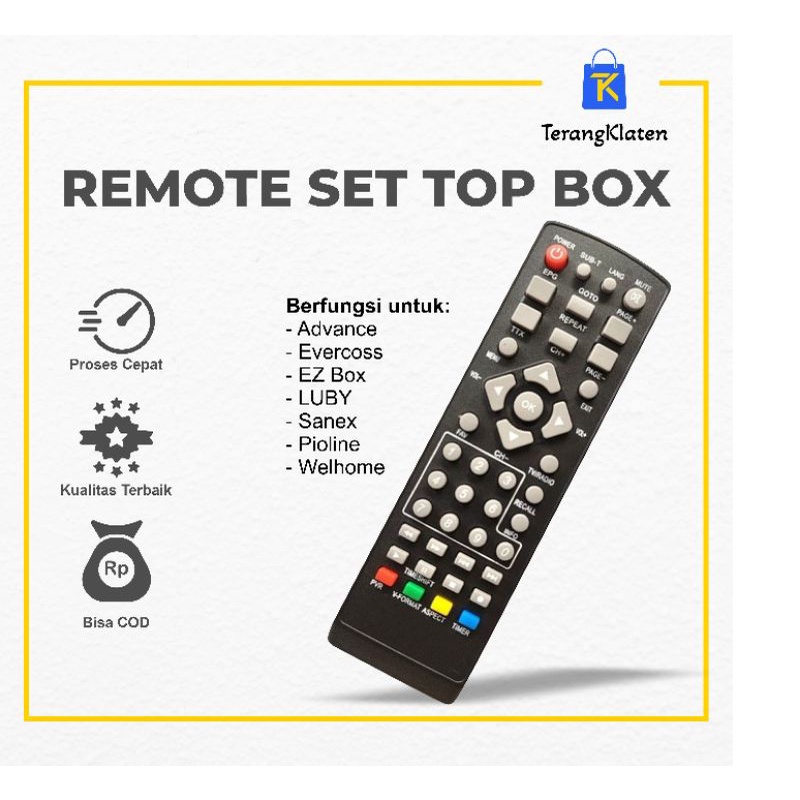 Jual REMOT STB LUBY REMOTE SET TOP BOX LUBY REMOTE STB EVERCROSS ...