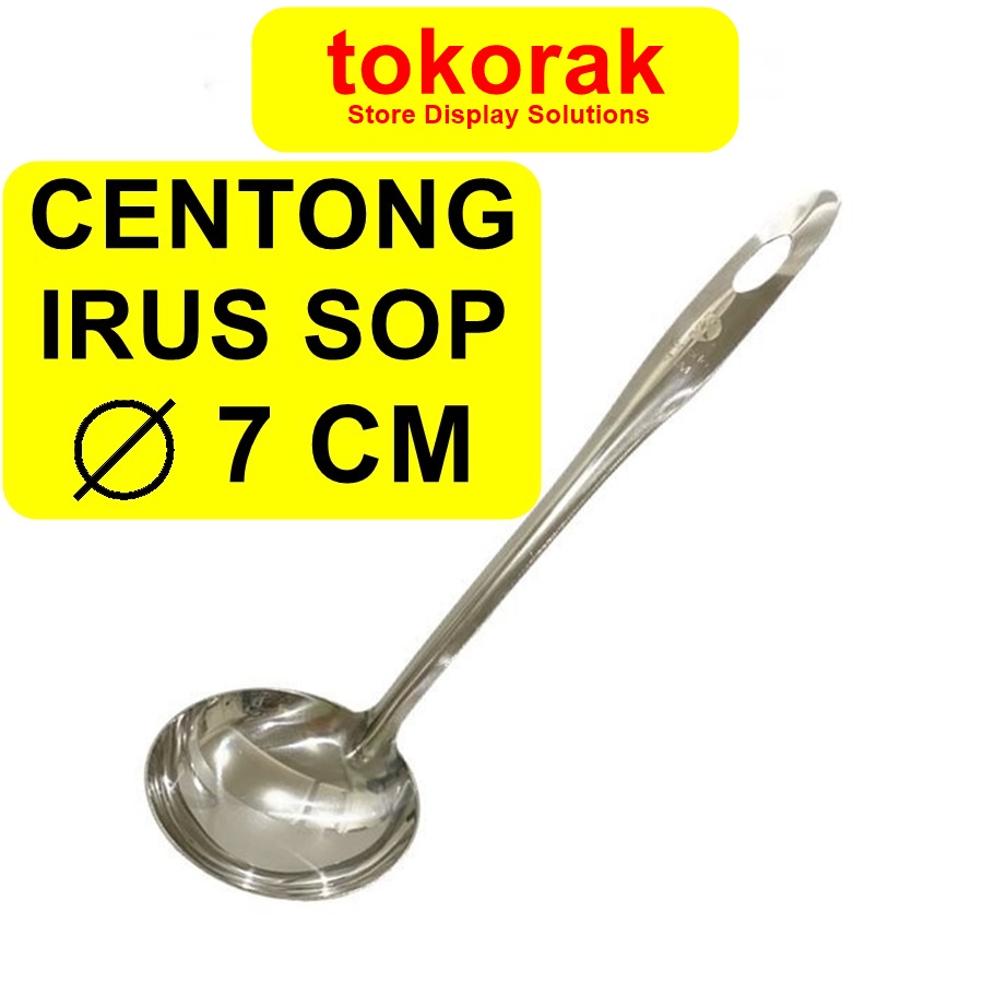 Jual CENTONG SAYUR STAINLESS STEEL 7CM SENDOK KUAH SUP SENDOK SAYUR SOP ...