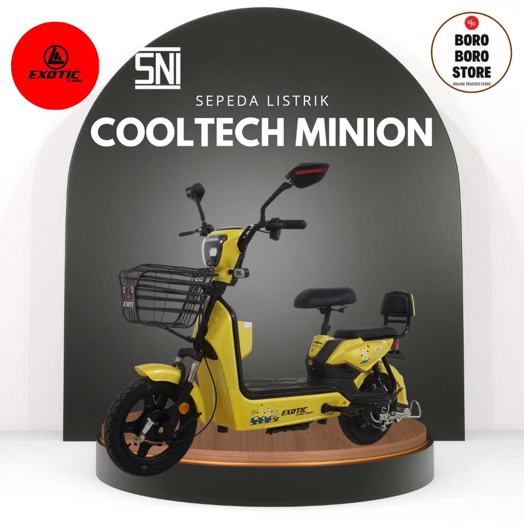 Jual Pacific Exotic Cooltech Minion Sepeda Listrik selis COOL TECH ...