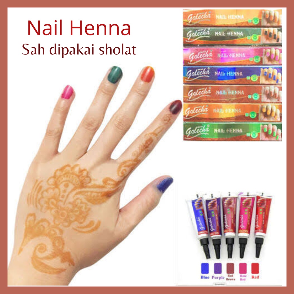 Jual Golecha Henna Paste Nail Tube | Shopee Indonesia