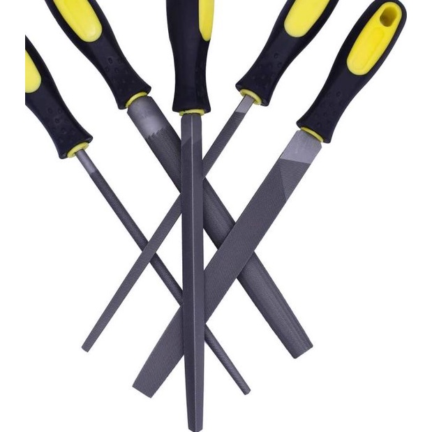 Jual set 5pcs Kikir besi 8 inch / STEEL FILE set 8" / metal file set ...