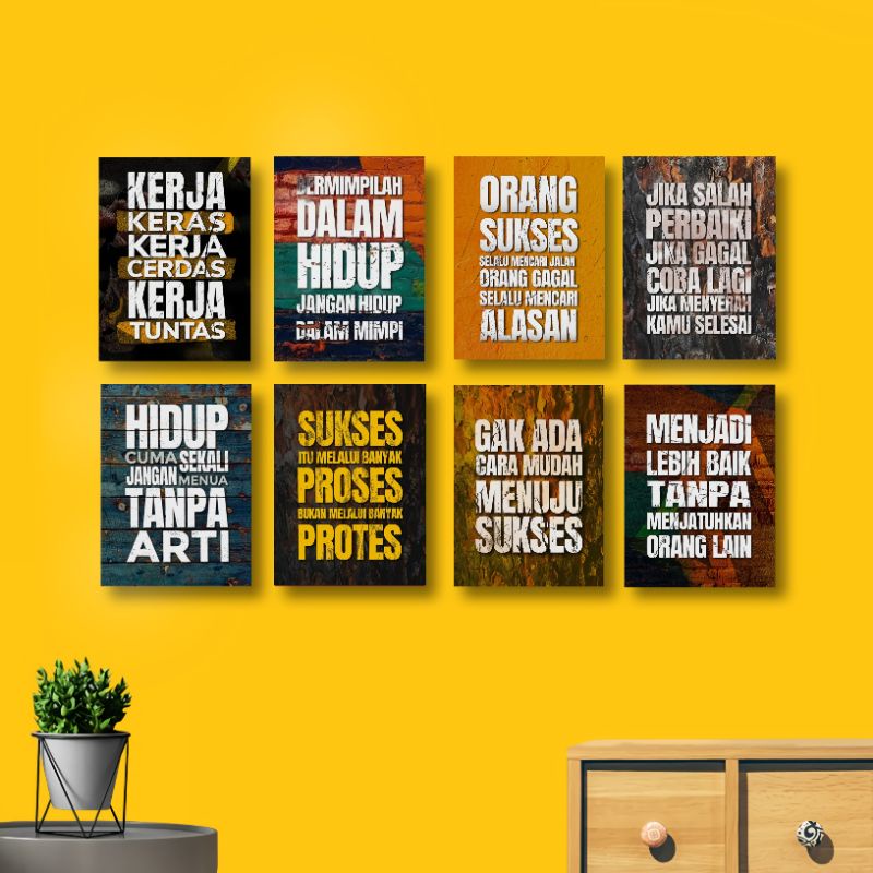 Jual Hiasan Dinding Quotes Motivasi Wall Decor Poster Kayu Dekorasi ...