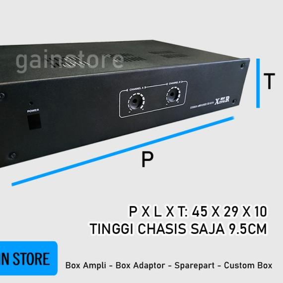 Jual Box Ampli amplifier 2 lubang potensio plat besi tebal | Shopee Indonesia
