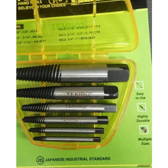 Jual Tap Balik Set Tekiro ' Tap Pembuka Baut Patah Tekiro | Shopee ...