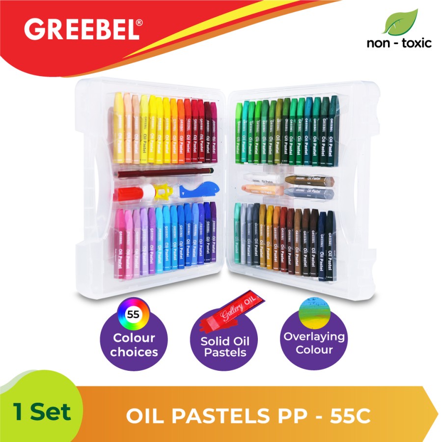 Jual Crayon Greebel 55 Warna / Krayon 55 Warna | Shopee Indonesia