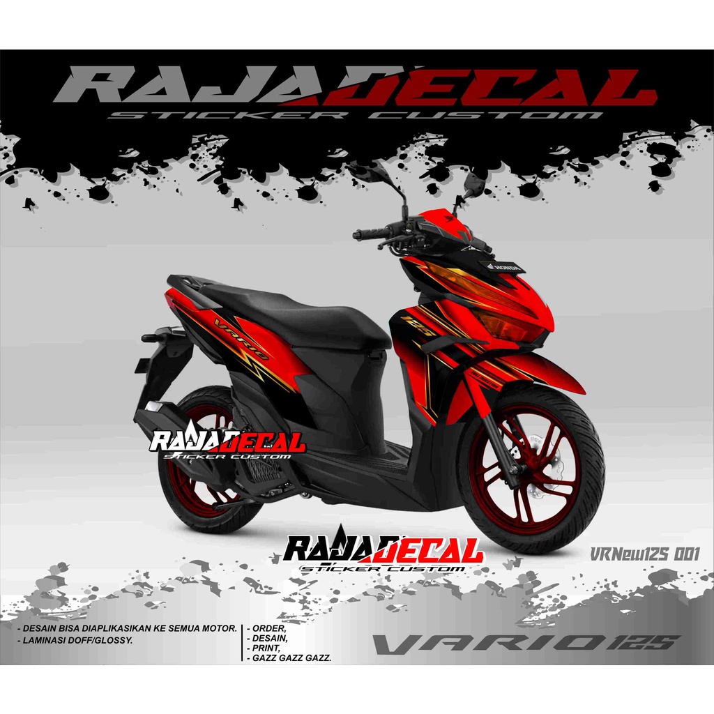 Jual Decal Sticker Honda New Vario 125 facelift 2022_Stiker Dekal Vario ...