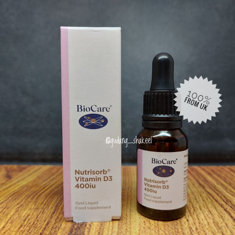 Jual Biocare Nutrisorb Vitamin D3 400 iu 15 ml | Shopee Indonesia
